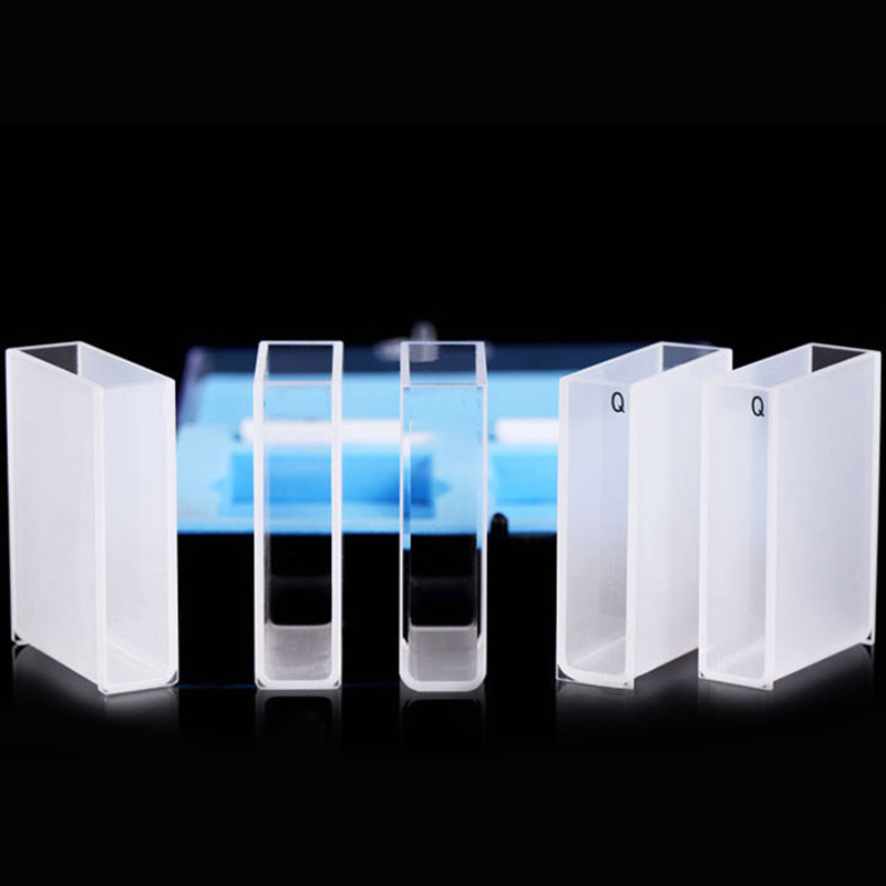 10 mm Quartz Fluorescence Cuvettes with 4 Clear Windows, 3.5 mL, QG410 ...