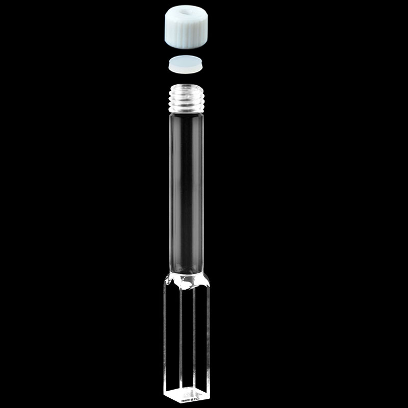 10 mm Quartz Fluorescence Cuvettes with 4 Clear Windows, 3.5 mL, QG410 ...