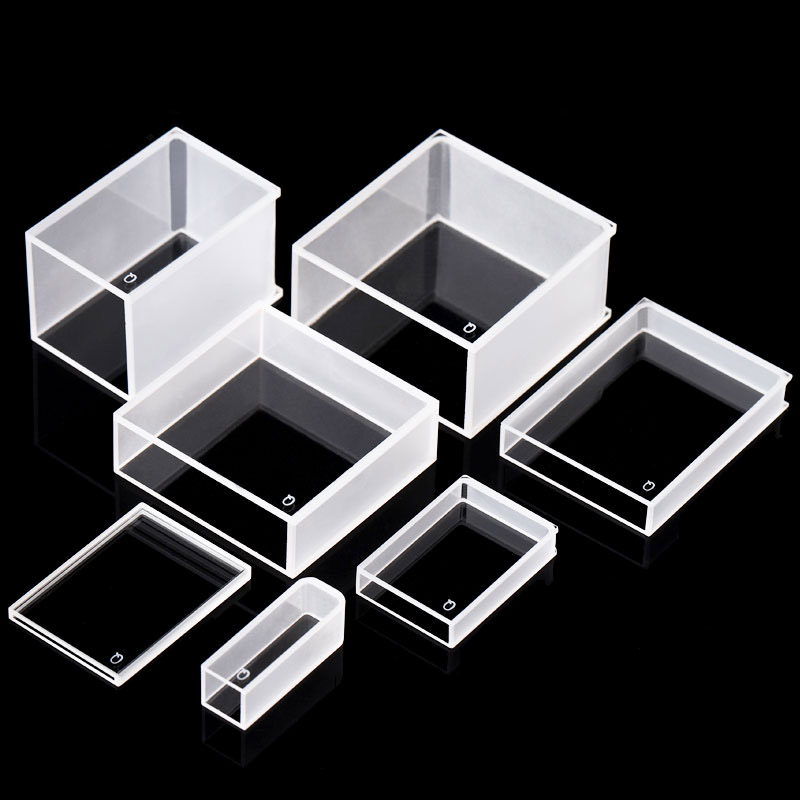 10 mm Quartz Fluorescence Cuvettes with 4 Clear Windows, 3.5 mL, QG410 ...